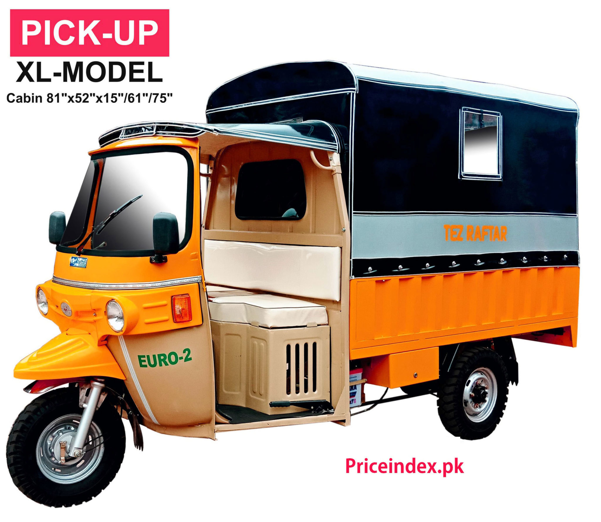 Tez Raftar Rickshaw and Loader Prices in Pakistan 2023 - Auto Rickshaws